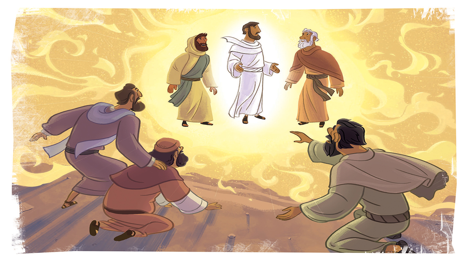 Transfiguration Of Jesus Coloring Page